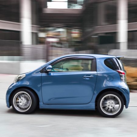 Glossy blue little tiny Toyota IQ - Top Famous Professional ...