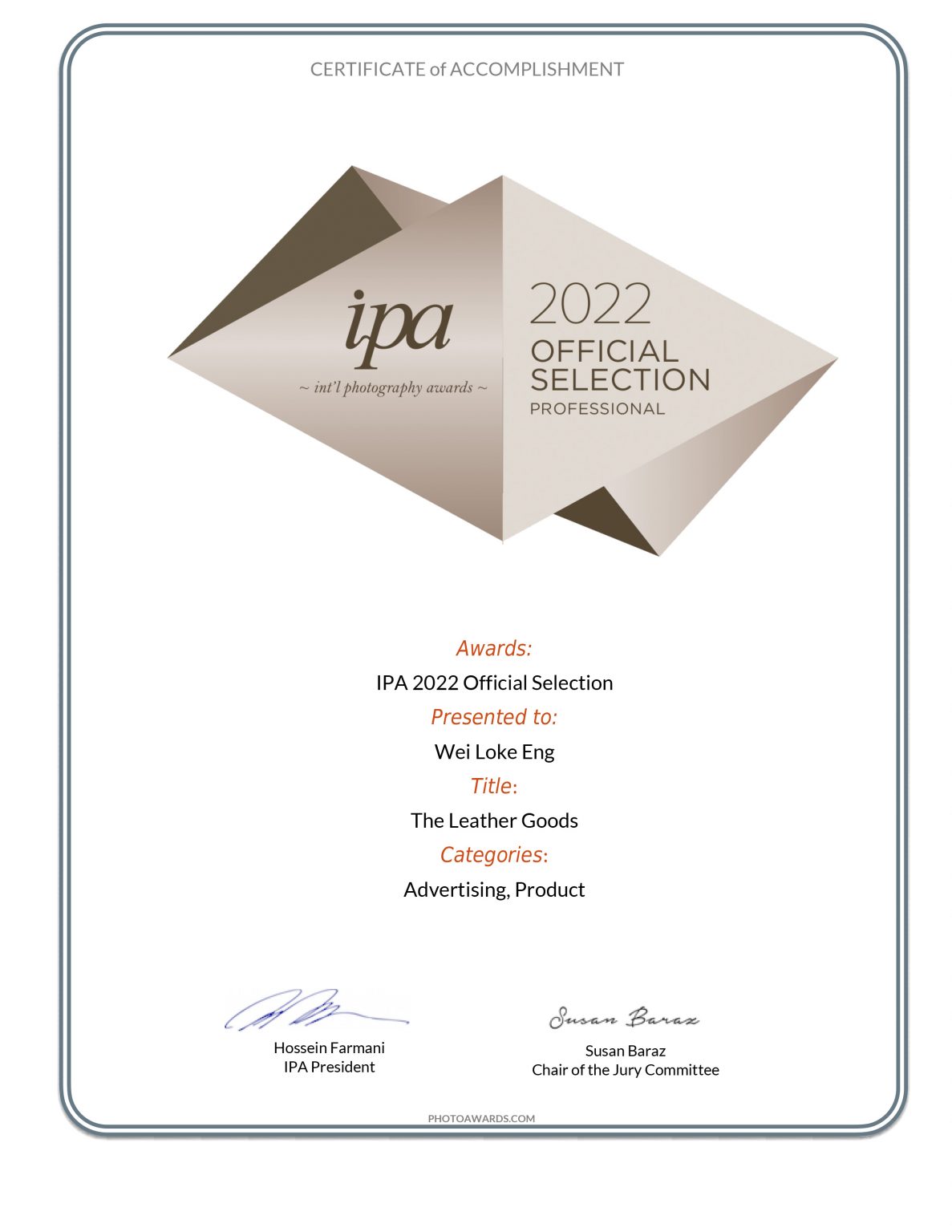 IPA Int'l Photography Awards